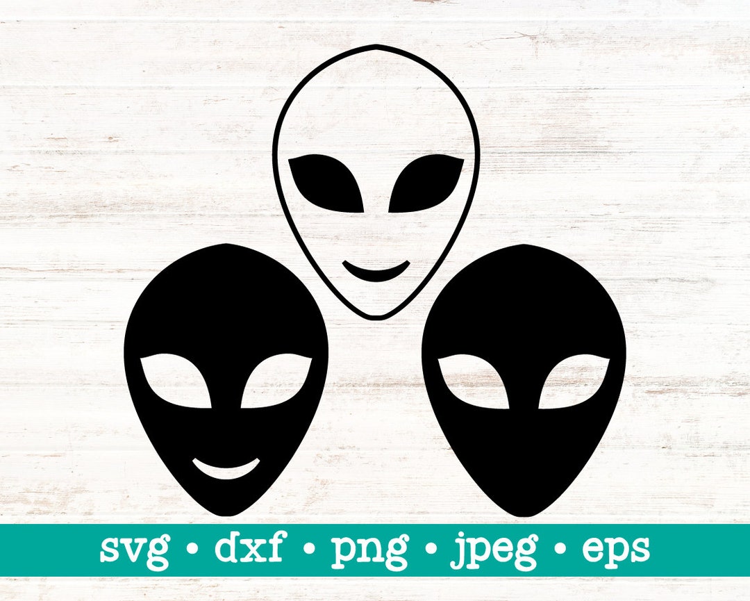 Alien Head Svg, Alien Head Dxf, Alien Head Png, Alien Head Clipart ...