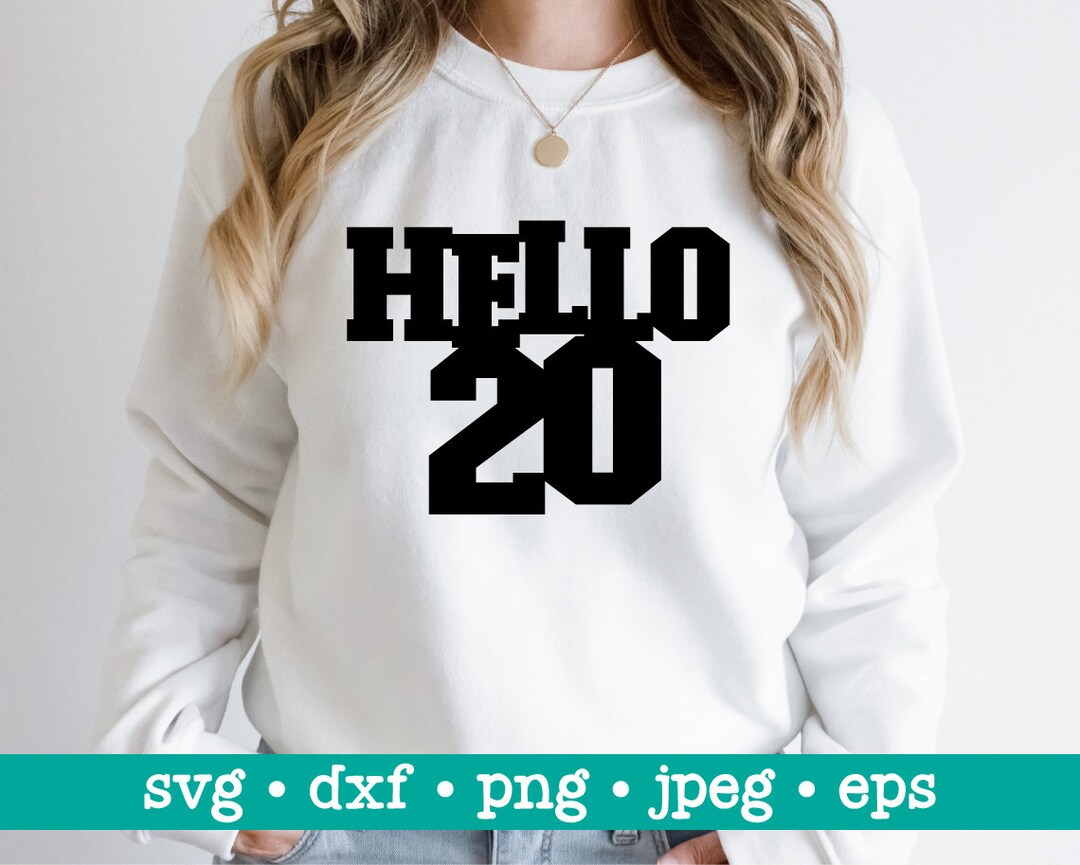 Hello 20 Cake Topper Svg, Cake Topper Svg, Birthday Cake Topper Svg ...