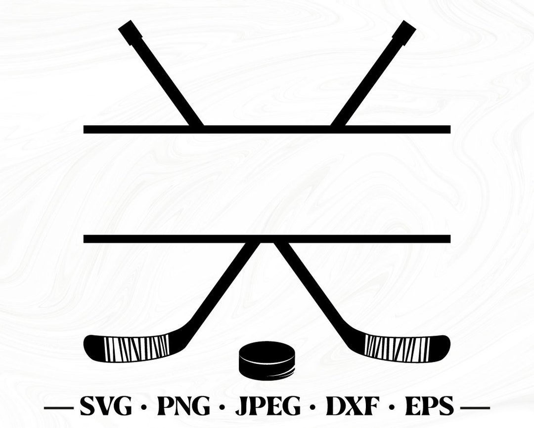 Crossed Hockey Sticks Svg, Hockey Monogram Svg, Monogram Hockey Svg ...