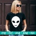 Alien Head Svg, Alien Head Dxf, Alien Head Png, Alien Head Clipart ...