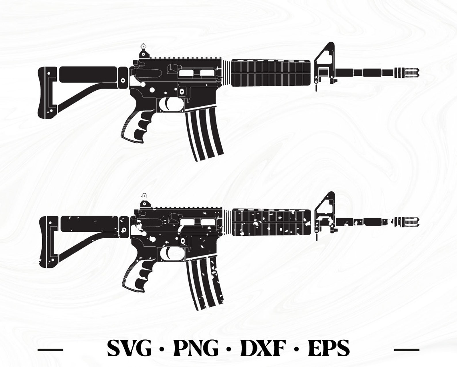 AR-15 Gun Svg, AR-15 Gun Dxf, AR-15 Gun Png, Rifle Svg, Rifle Clipart ...