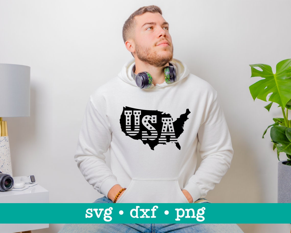 USA Svg USA Png USA Dxf Usa Cut Files Usa Red Stars Svg - Etsy