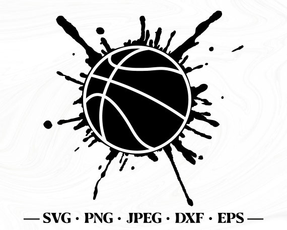 Splatter Basketball Svg Basketball Svg Basketball Splatter - Etsy