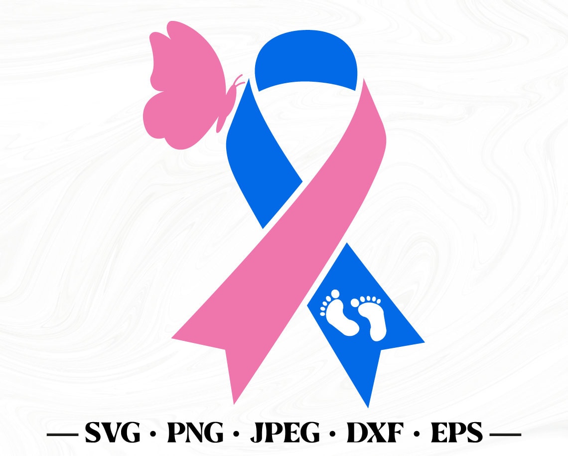 Pregnancy Loss Ribbon Awareness Svg Pregnancy Loss Ribbon | Etsy