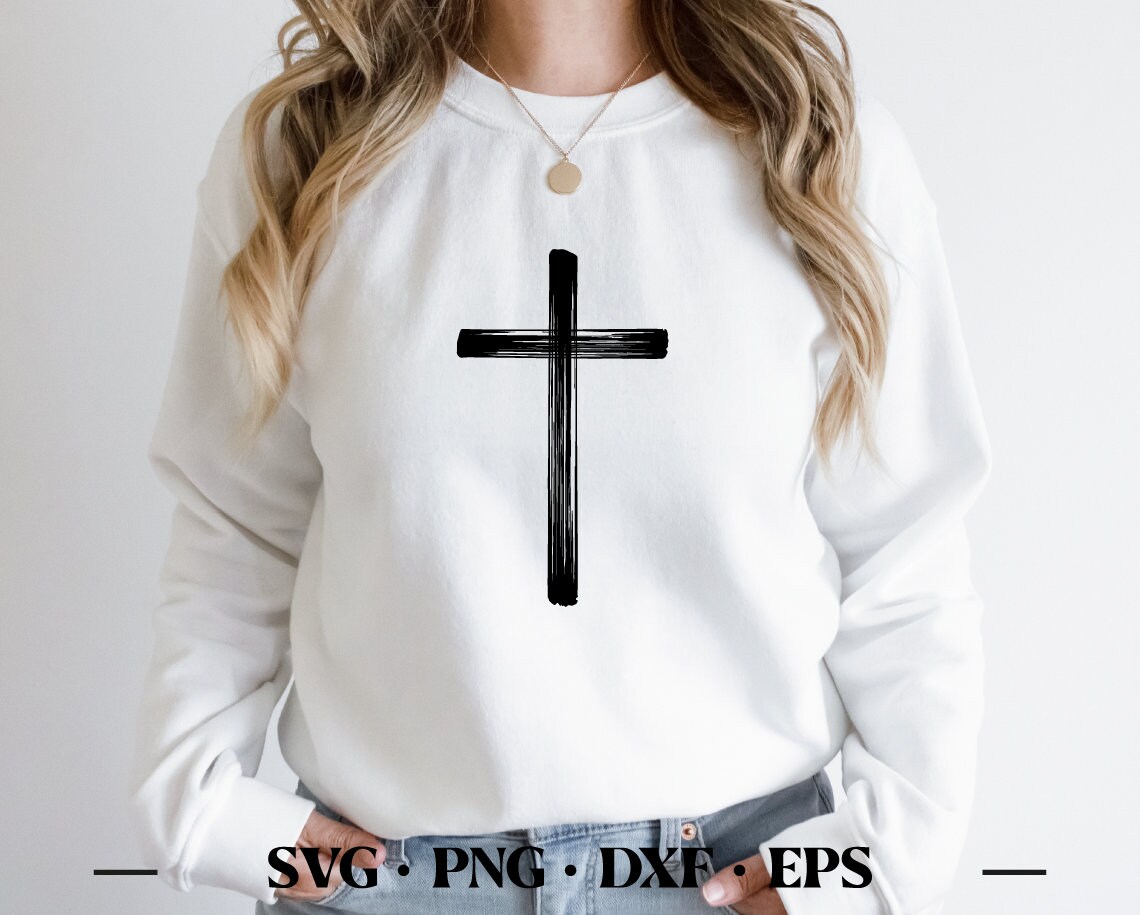 Cross Svg Grunge Cross Svg Distressed Cross Svg Hand Drawn - Etsy