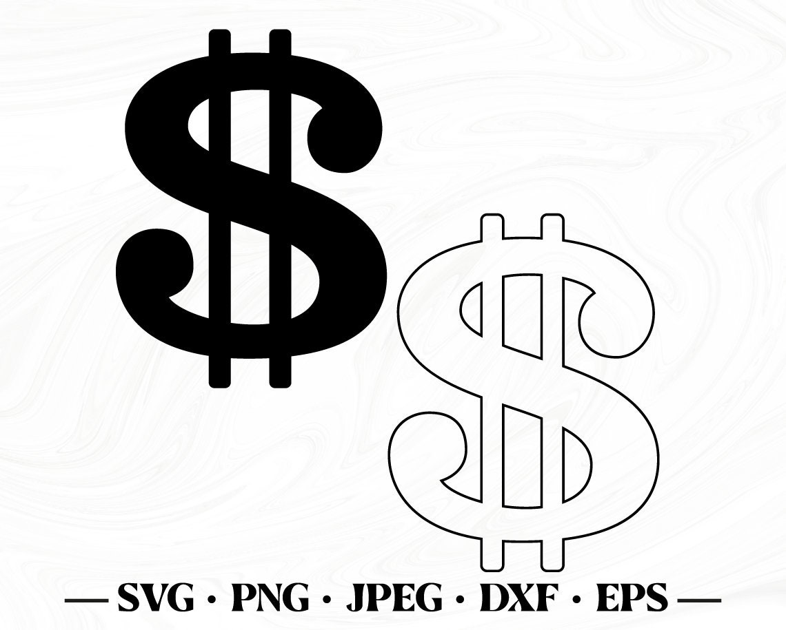 Dollar Sign Svg Money Svg Money Sign Svg Dollar Sign Svg | Etsy Canada