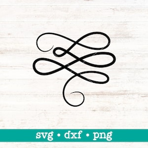 Swirl Bundle, Swirl Dxf, Flourish Svg, Swoosh Svg, Swoosh Dxf, Stroke ...