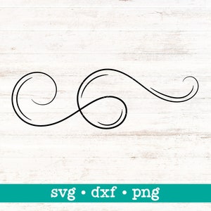 Swirl Bundle, Swirl Dxf, Flourish Svg, Swoosh Svg, Swoosh Dxf, Stroke ...