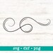 Swirl Bundle, Swirl Dxf, Flourish Svg, Swoosh Svg, Swoosh Dxf, Stroke ...