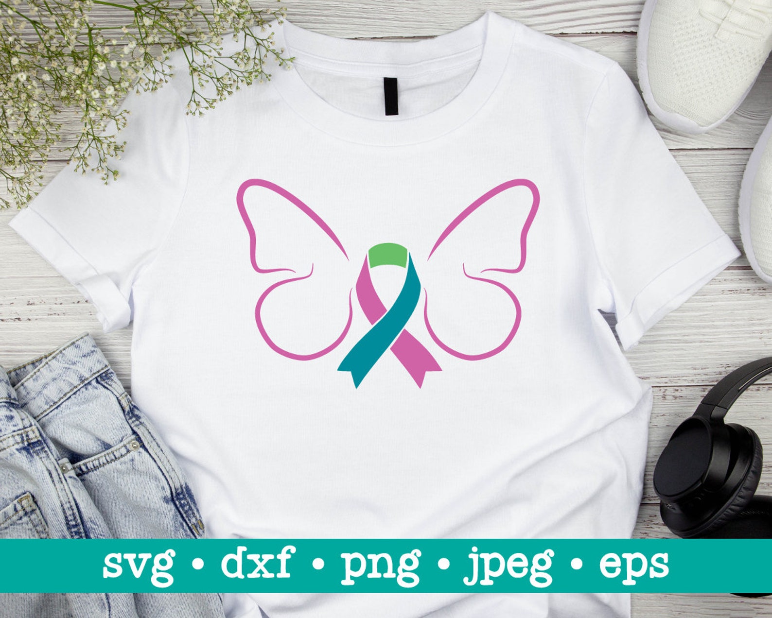 Metastatic Breast Cancer Ribbon Svg Metastatic Breast Cancer - Etsy