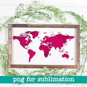 World Maps Clipart, Watercolor Maps Png, 12 World Maps Clipart ...