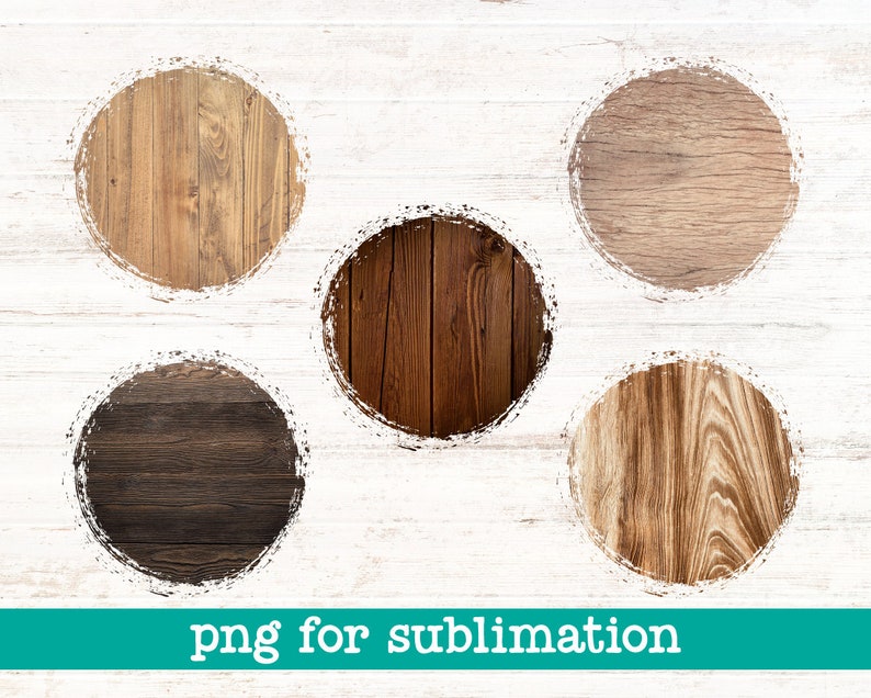 Rustic Wood Sublimation, Rustic Wood Background, Circle Rustic Wood ...