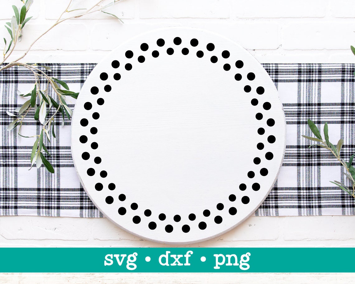 Punteado svg Marcos punteados svg Marcos punteados monograma - Etsy México