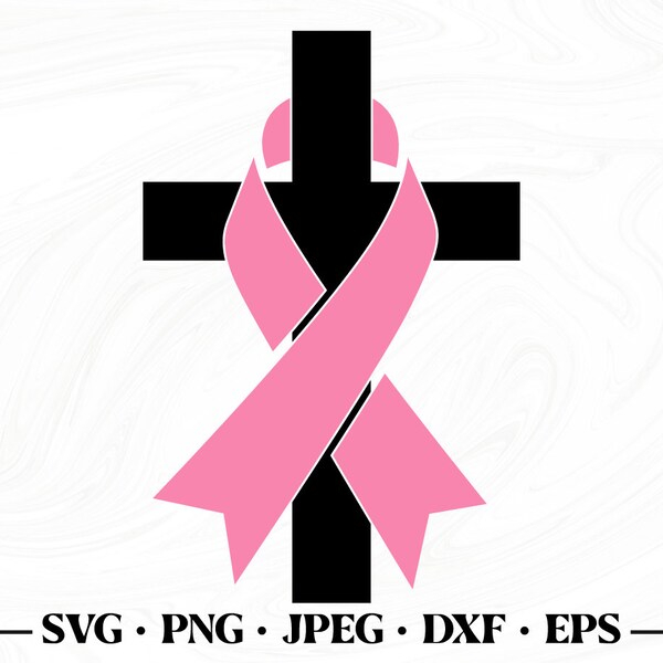 Breast Cancer Cross - Etsy
