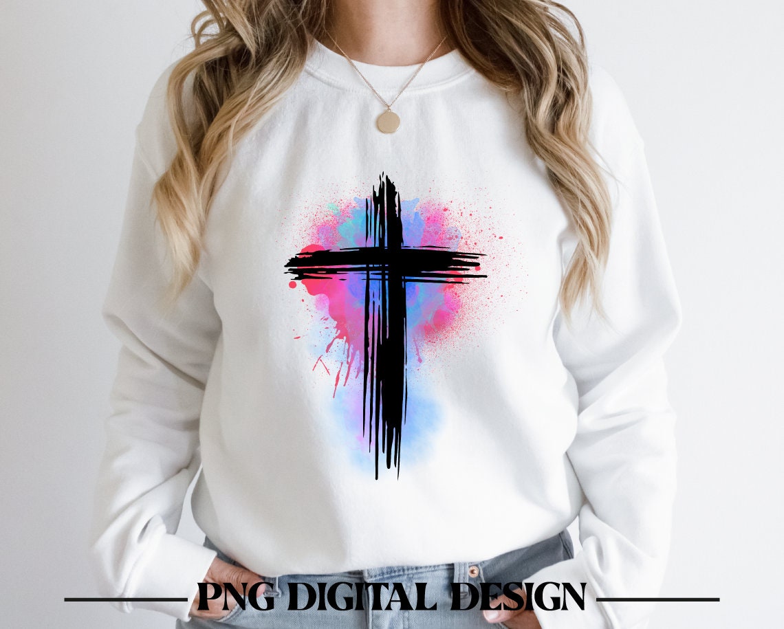 Watercolor Cross Png Watercolor Cross Clipart Christian - Etsy
