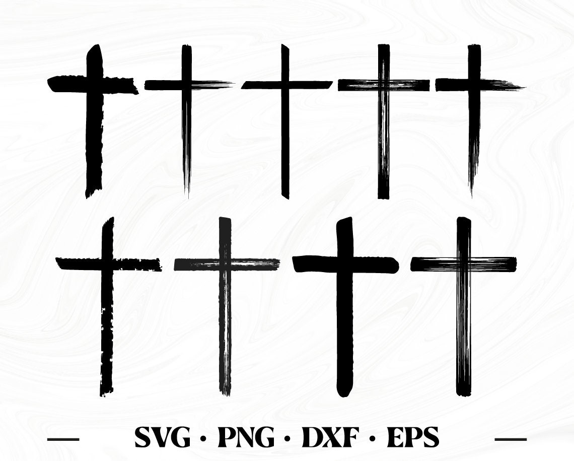 Cross Svg Grunge Cross Svg Distressed Cross Svg Hand Drawn | Etsy UK