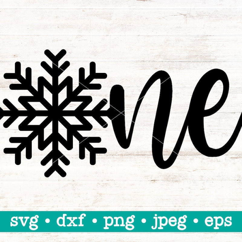 One With a Snowflake Svg - Etsy