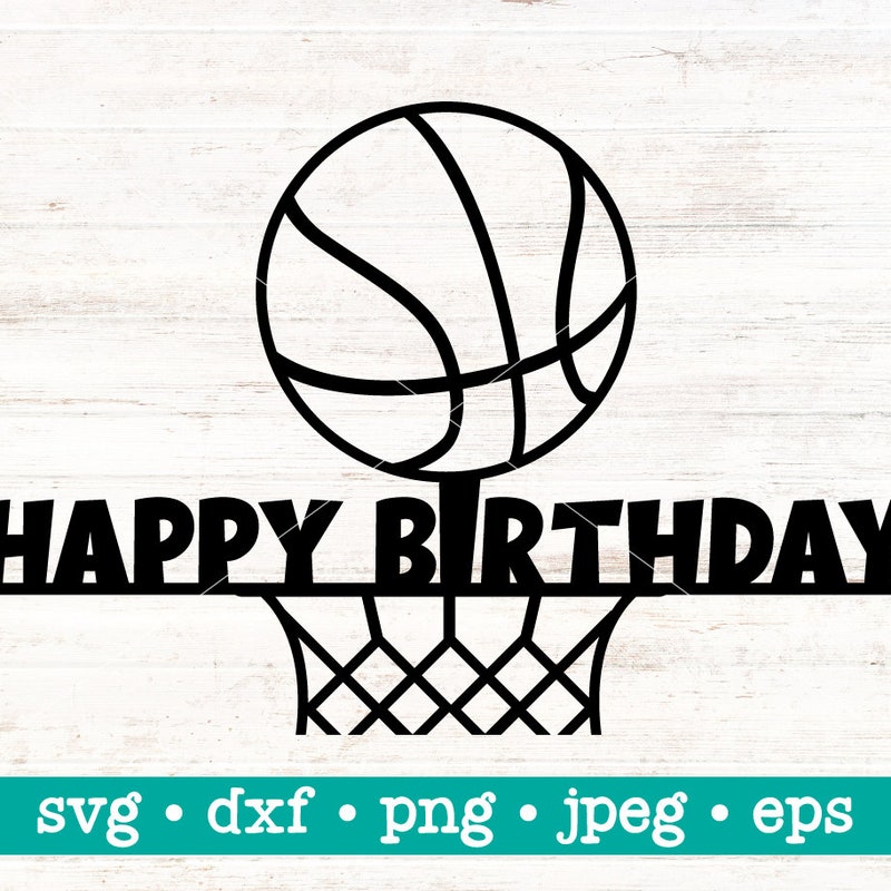Basketball Cake Topper - Etsy