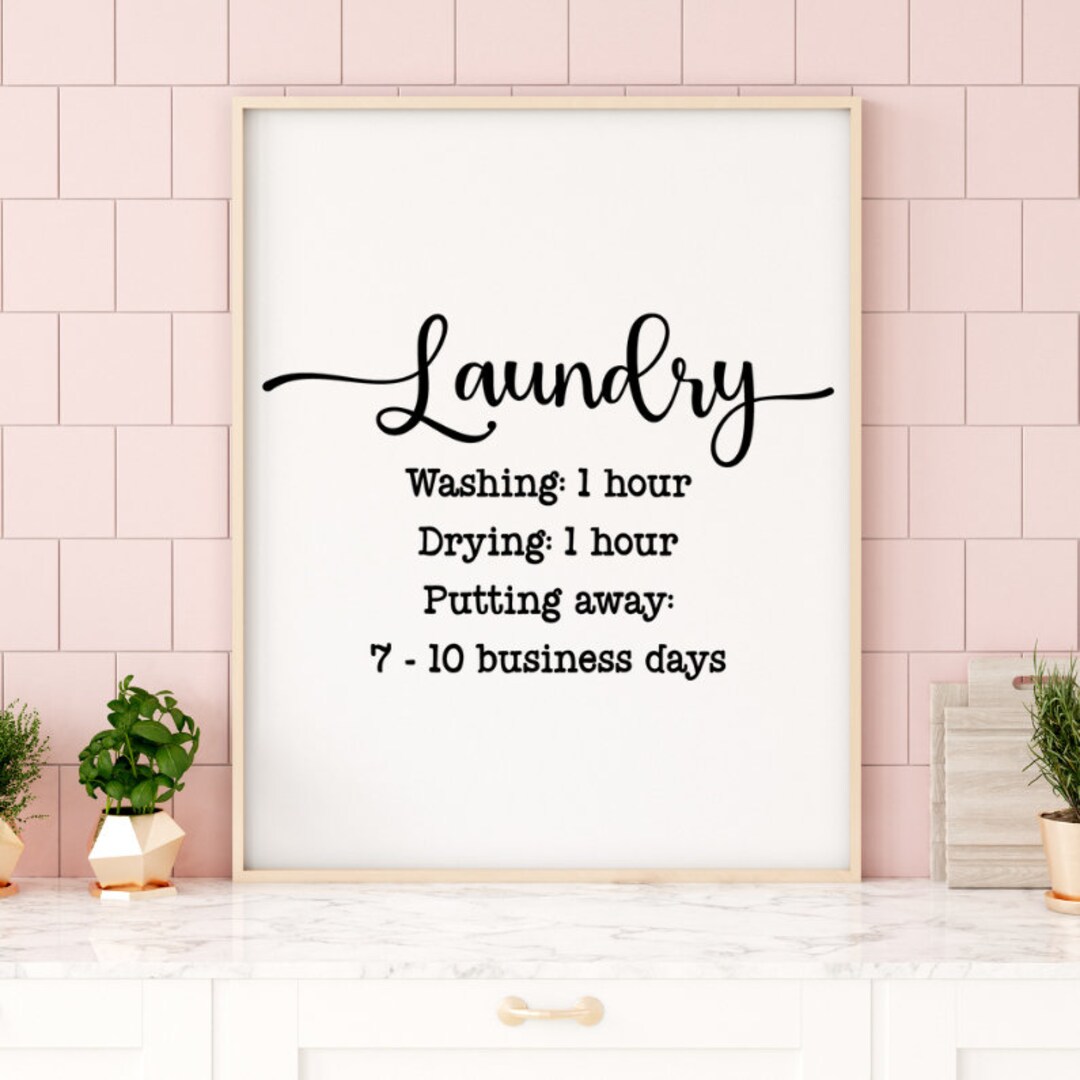 Laundry Print, Laundry Room Decor, Funny Laundry Sign, Laundry Poster ...
