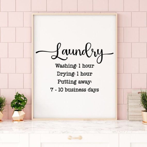 Laundry Print Laundry Room Decor Funny Laundry Sign Laundry - Etsy