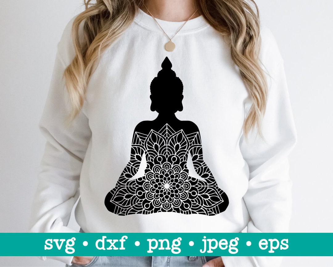 Buddha Mandala Svg, Buddha Mandala Dxf, Buddha Jpeg, Buddha Svg, Buddha ...