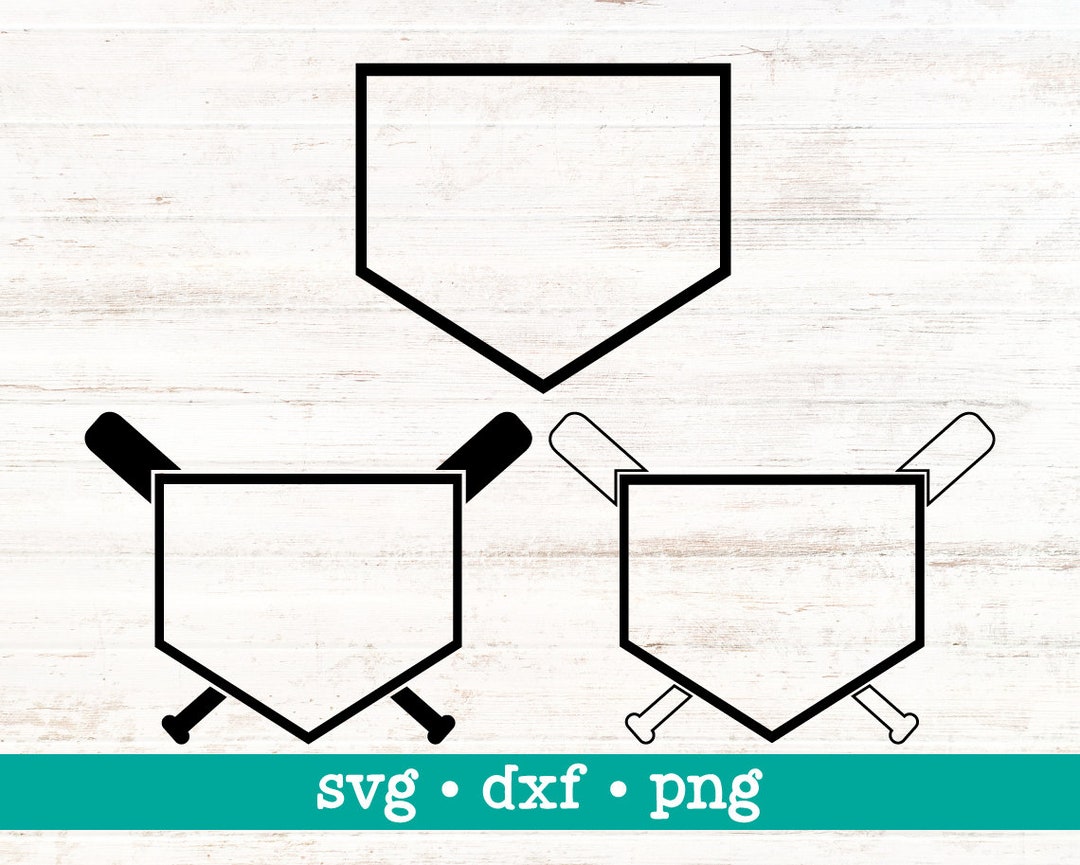 Home Plate Svg, Home Plate Monogram Svg, Home Plate Dxf, Home Plate Cut ...