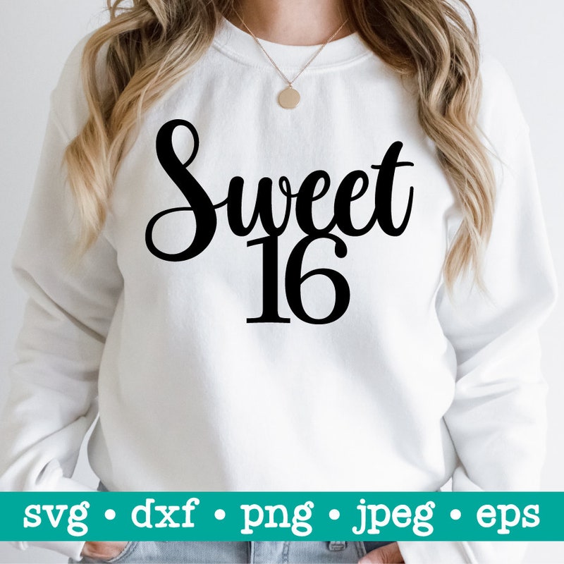 Sweet 16 Svg - Etsy