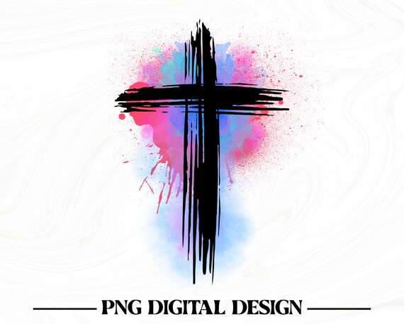 Watercolor Cross Png Watercolor Cross Clipart Christian - Etsy