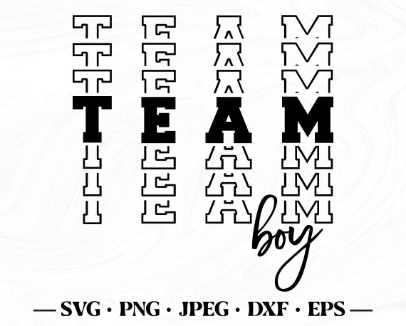 Team Boy Svg Team Boy Svg File Team Boy Dxf Team Boy Cut - Etsy Denmark