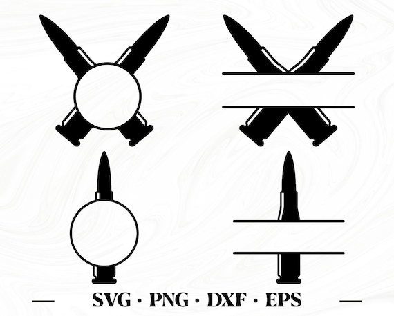 Bullet Svg Bullet Dxf Bullet Monogram Svg Bullet Monogram - Etsy