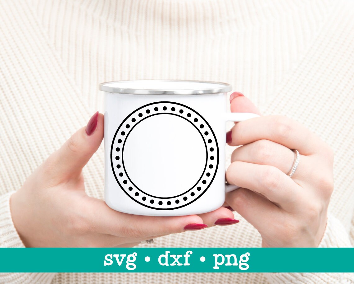 Dotted Svg Dotted Frames Svg Dotted Monogram Frames Svg - Etsy