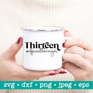 Thirteen Svg, 13th Birthday Svg, 13th Birthday Girl Svg, Hello 13 Svg ...