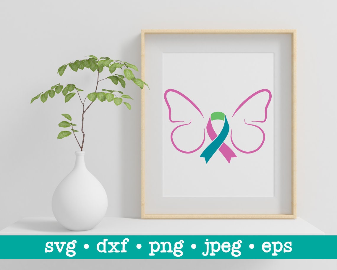 Metastatic Breast Cancer Ribbon Svg Metastatic Breast Cancer - Etsy