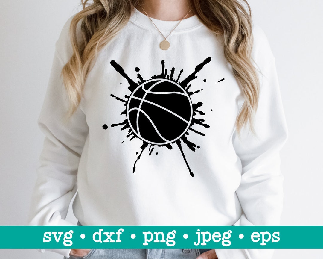 Splatter Basketball Svg, Basketball Svg, Basketball Splatter Svg ...