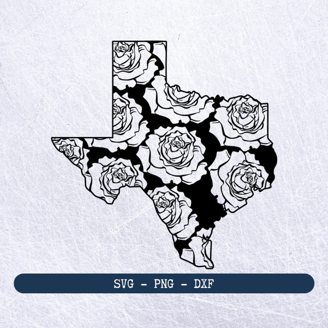 Texas Rose Svg, Texas Rose Png, Digital Download, Texas Rose Cut File ...