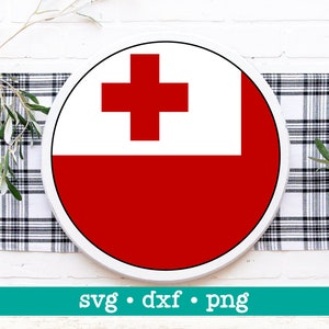 Tonga Flag Svg, Tonga Flag Dxf, Tonga Flag Png, Tonga Flag Eps, Tonga ...