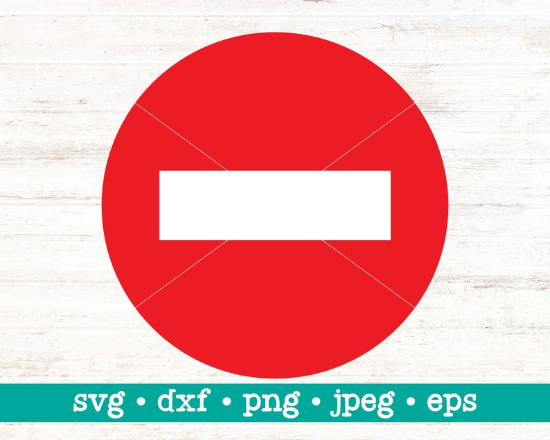 Blocked Sign Svg Blocked Sign Dxf Blocked Sign Eps Blocked - Etsy