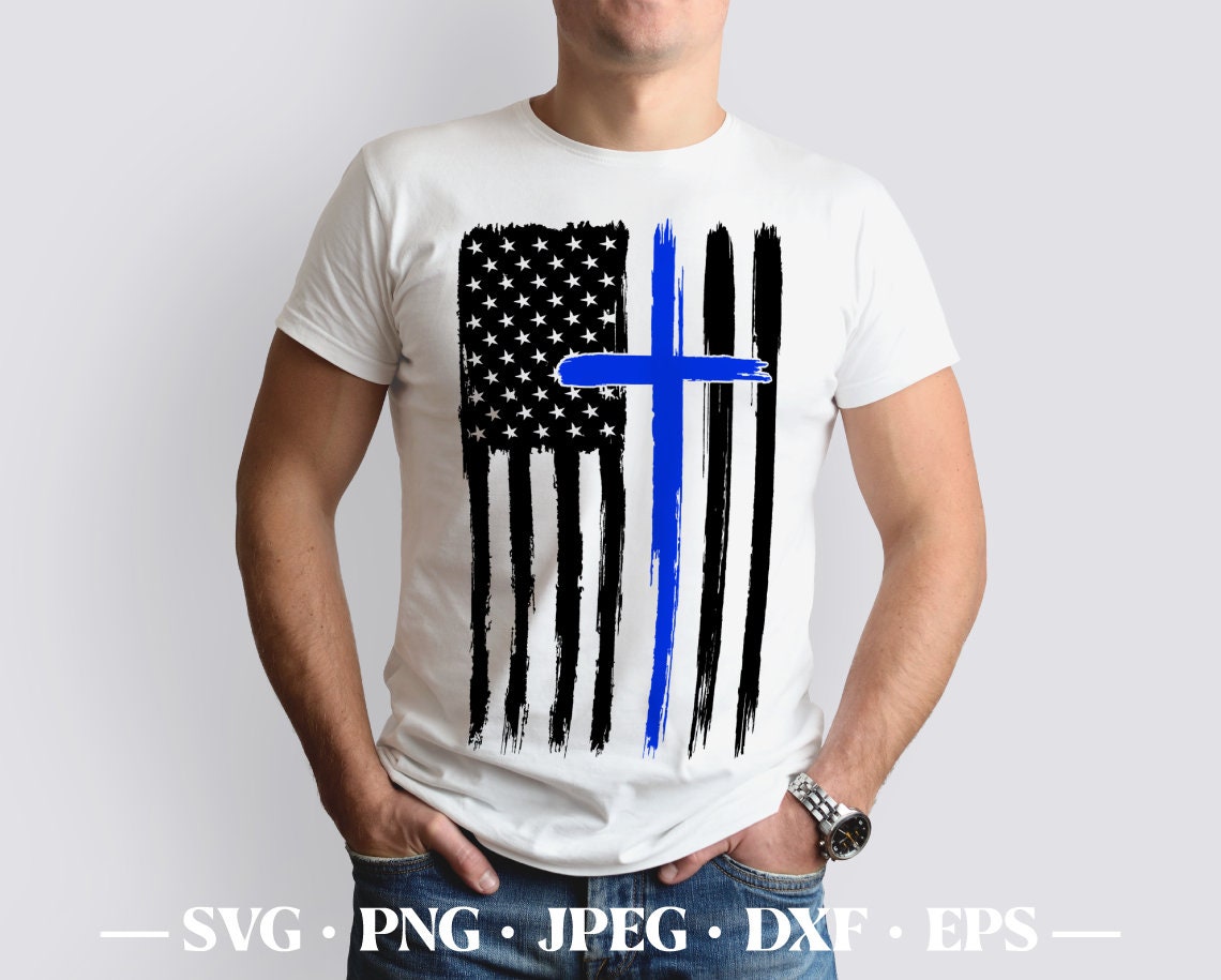 Thin Blue Line Svg Cross Thin Blue Line Svg Thin Blue Line | Etsy Canada