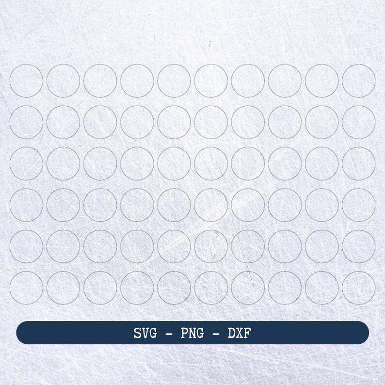 1 Inch Circle Template 1 Circle Template 1 Inch Blank | Etsy