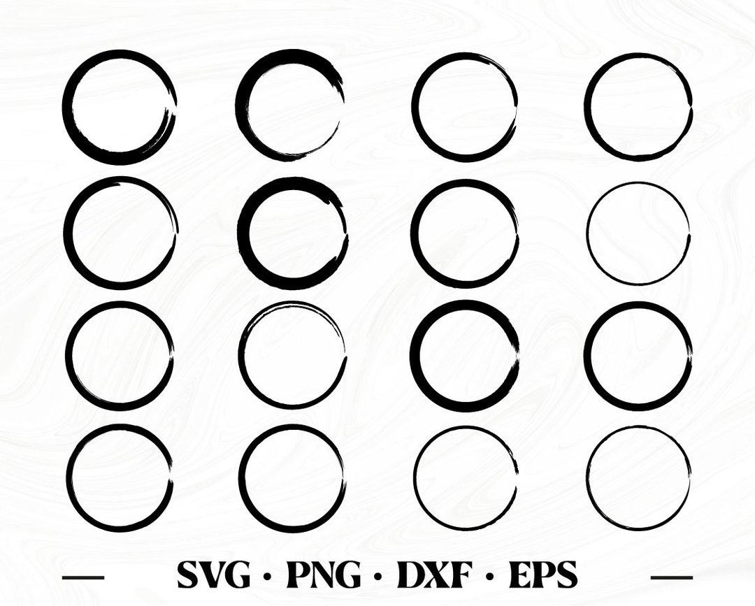 Distressed Circle Svg, Grunge Circle Svg, Circle Svg, Circle Bundle ...