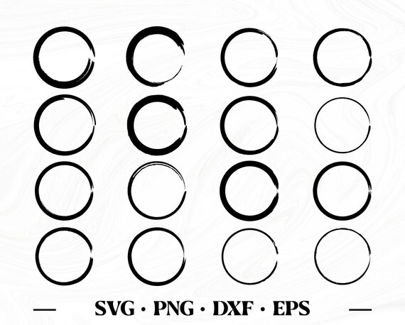 Distressed Circle Svg Grunge Circle Svg Circle Svg Circle | Etsy