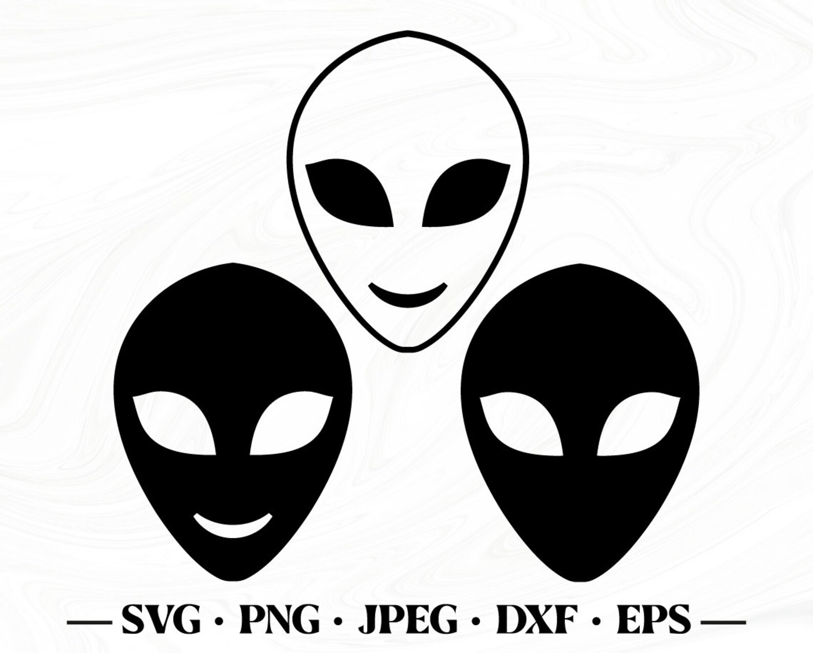 Alien Head Svg Alien Head Dxf Alien Head Png Alien Head | Etsy