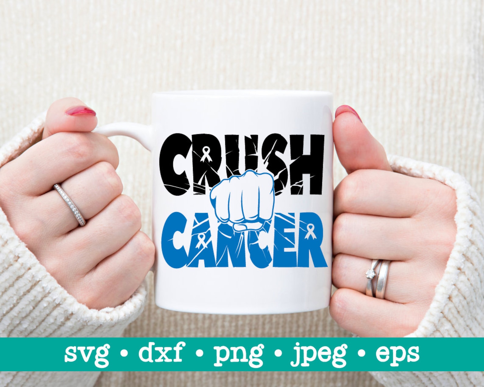 Colon Cancer Svg Crush Cancer Svg Survivor Cancer Svg - Etsy