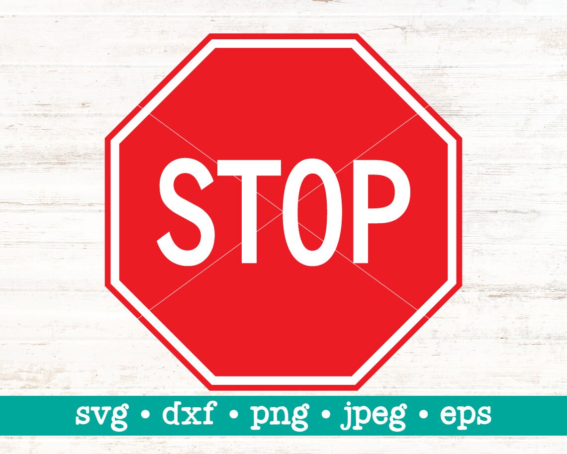Blocked Sign Svg Blocked Sign Dxf Blocked Sign Eps Blocked - Etsy