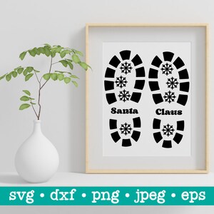 Santa Claus Boot Print Svg, Santa Boot Svg, Santa Claus Svg, Santa Boot ...