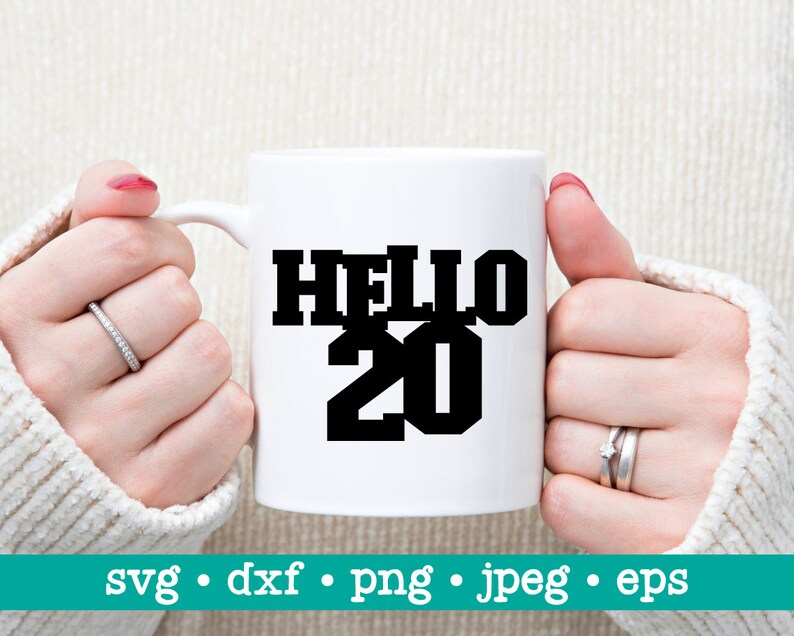 Hello 20 Cake Topper Svg, Cake Topper Svg, Birthday Cake Topper Svg ...