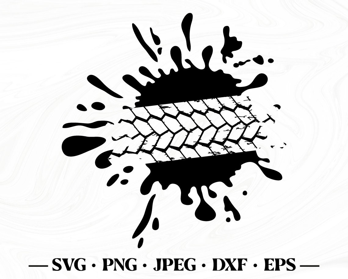 Tire Track Svg Tire Track Svg File Mudding Svg Mudding Svg | Etsy Canada