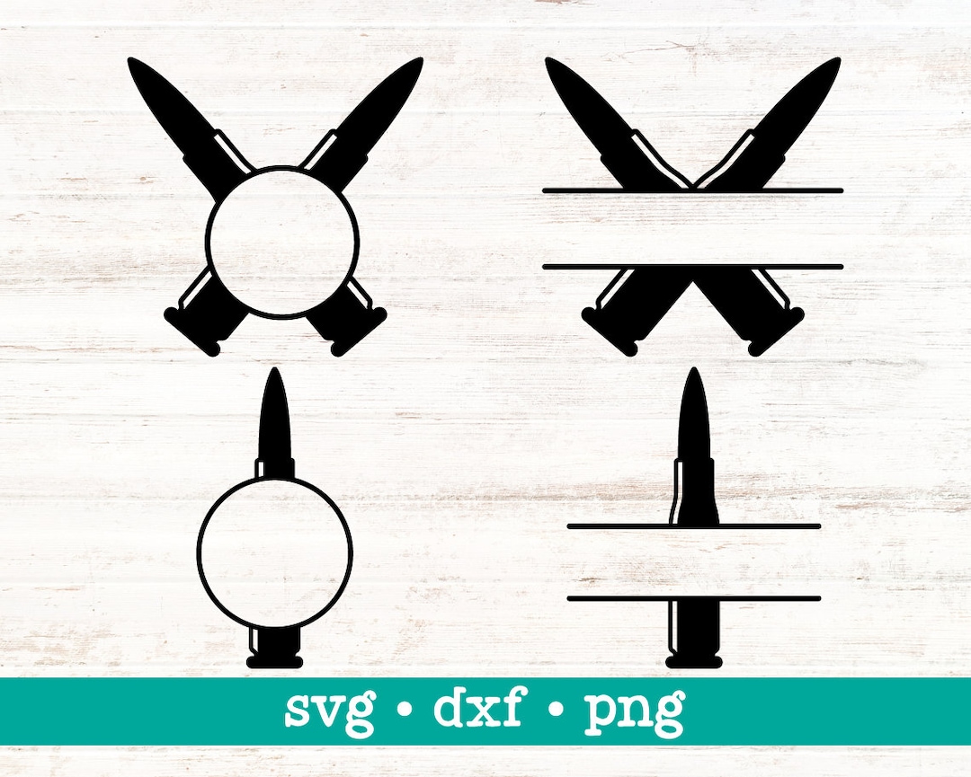 Bullet Svg, Bullet Dxf, Bullet Monogram Svg, Bullet Monogram Frame Svg ...