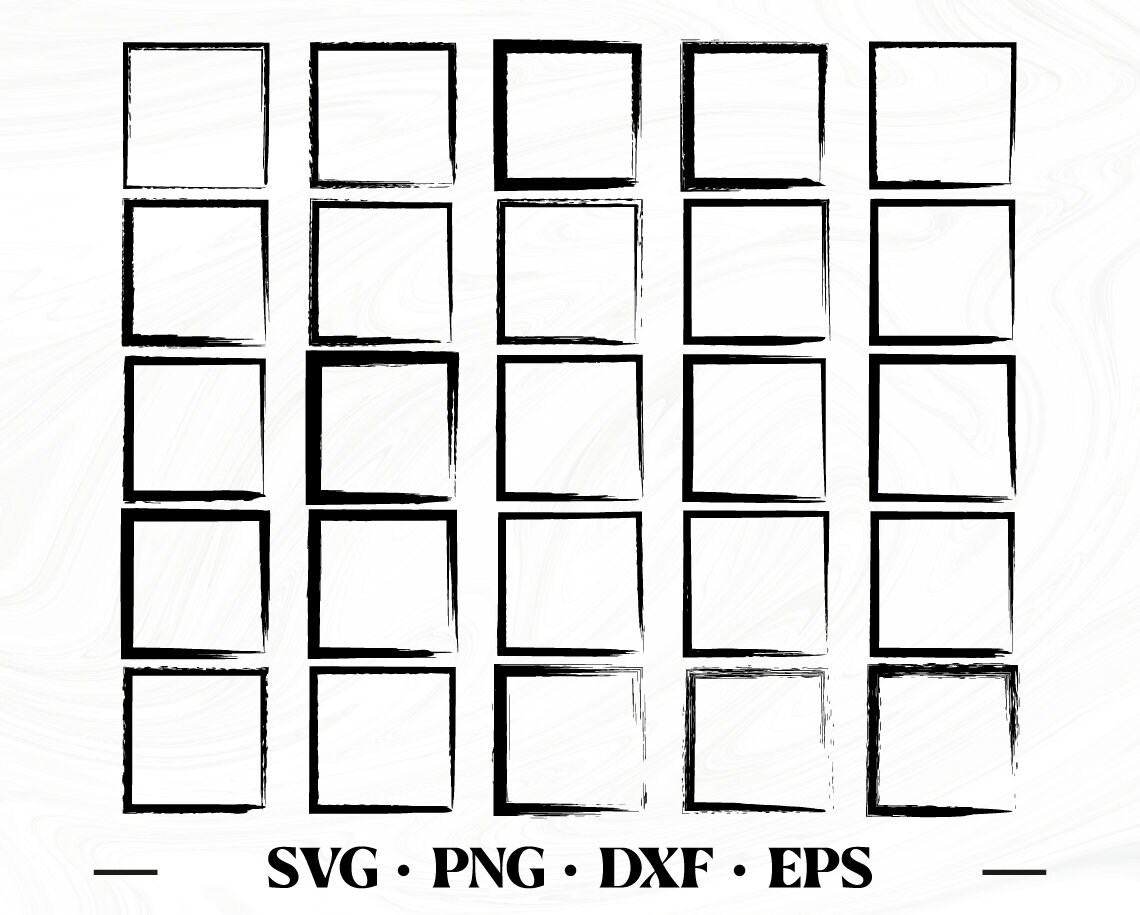 Grunge Frame Svg Distressed Frame Svg Grunge Frame Png - Etsy