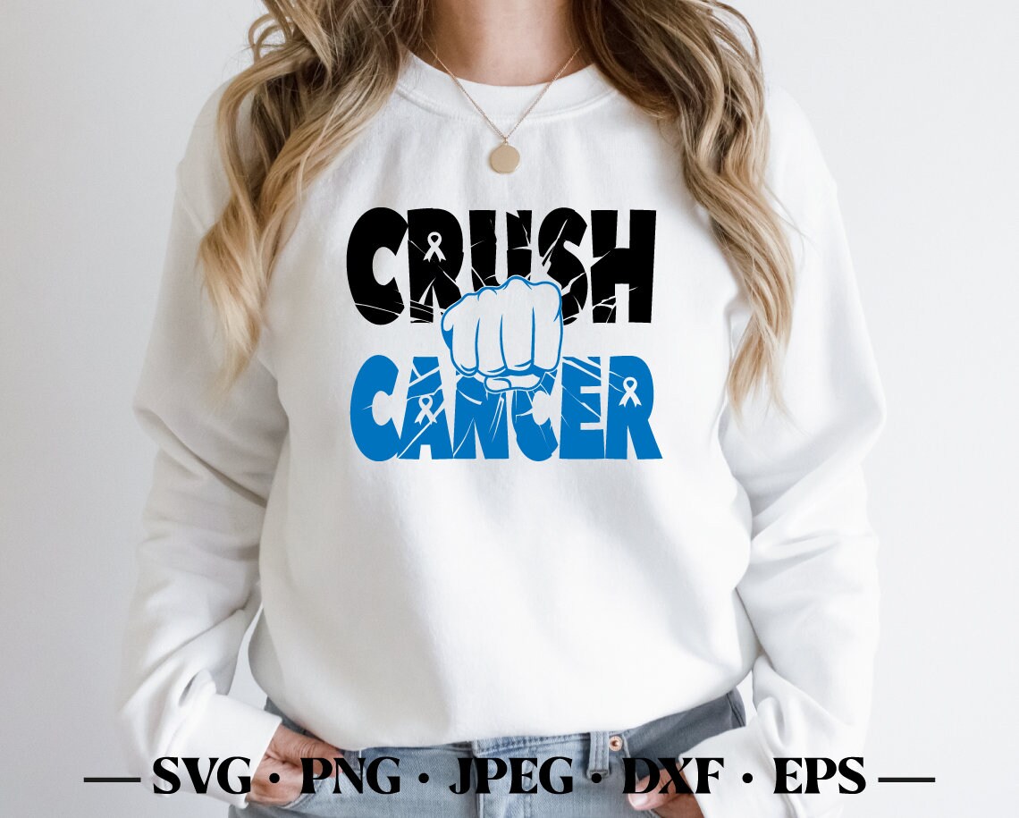 Colon Cancer Svg Crush Cancer Svg Survivor Cancer Svg - Etsy